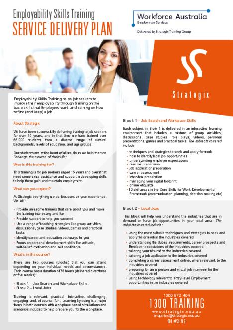 EST Service Delivery Plan - Strategix (Participant) - Department of ...