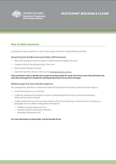How to Claim Insurance - Department of Employment and Workplace ...