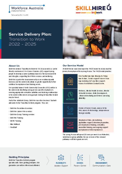 TtW Service Delivery Plan – WA – Great Southern – Wheatbelt – Skill ...