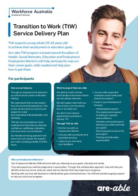 TtW Service Delivery Plan – Vic – South Coast Victoria – Are-able ...
